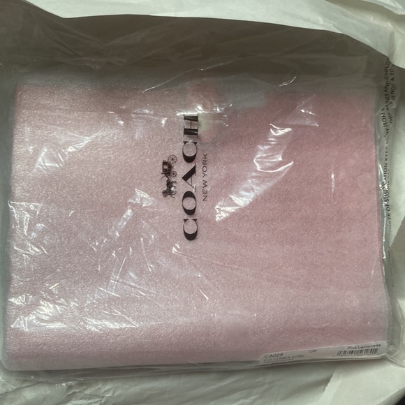 Coach | Accessories | Nwt Coach Notebook In Signature Canvas Pink ...